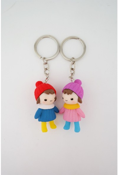 By Zeyna Aksesuar Ikili Sevgili Anahtarlığı