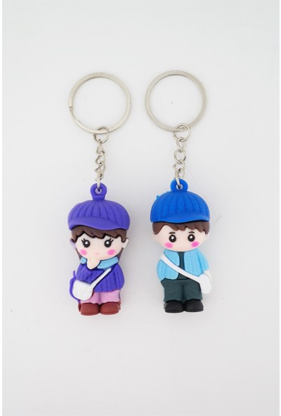 By Zeyna Aksesuar Ikili Sevgili Anahtarlığı