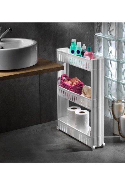 Asya Home Asyahome Organizer 3 Katlı Tekerlekli Organizers Asya Home Asyahome Organizer 3 Katlı Tekerlekli Organizers