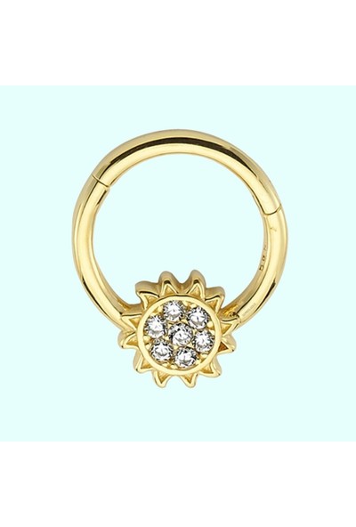 SembolGold Altın Halka Piercing Güneş 14 Ayar SembolGold Altın Halka Piercing Güneş 14 Ayar