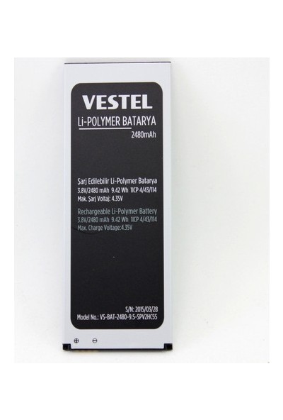 Vestel Venüs 5570 Orijinal Batarya Pil Vestel Venüs 5570 Orijinal Batarya Pil