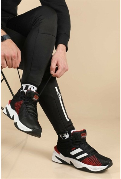 Jump 24774 Boğazlı Siyah Erkek Basket Spor Ayakkabı V16 Jump 24774 Boğazlı Siyah Erkek Basket Spor Ayakkabı V16