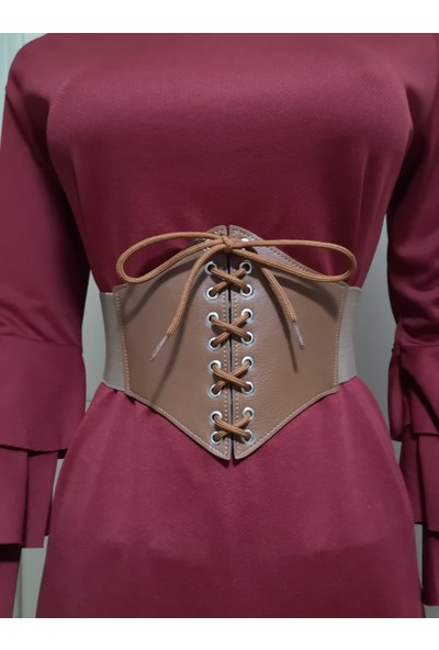 Derimplus Bağcık Ip Lastikli Korse Kemer Derimplus Bağcık Ip Lastikli Korse Kemer