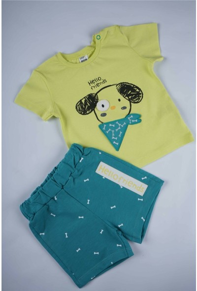 Miniko Kids Yeni Sezon Bebek Şortlu 2li Takım