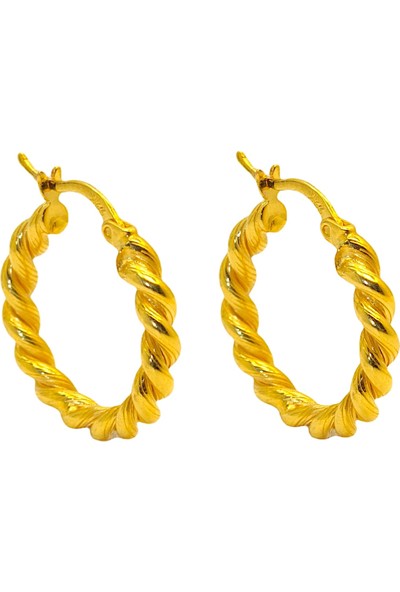 Cigold Taşsız Küpe 22 Ayar Altın 4.17 gr K2TB01027264