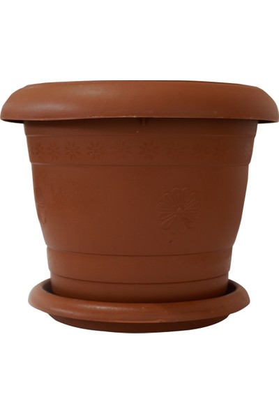 Plas Time Çiçek Saksısı 1,5lt + Torf Toprağı Plas Time Çiçek Saksısı 1,5lt + Torf Toprağı