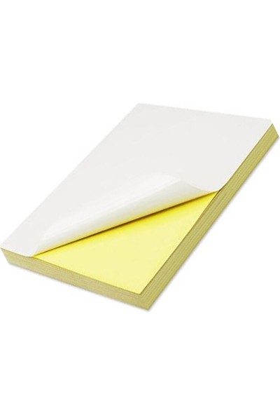 Adestor 100 Adet Yapışkanlı Etiket Parlak Kuşe A4 Ebat Adestor 100 Adet Yapışkanlı Etiket Parlak Kuşe A4 Ebat