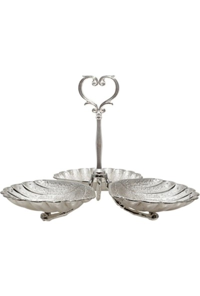 Desi Concept Gümüş 3lü Çerezlik