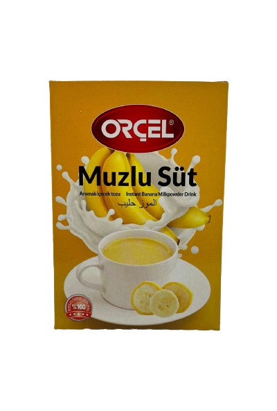 Orçel Muzlu Süt Aromalı İçecek Tozu 200 gr Orçel Muzlu Süt Aromalı İçecek Tozu 200 gr
