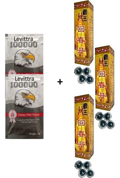 Levitra Mendil 2 Adet + Ci 4'lü 3 Adet Sertlestırıcı Gecıktırıcı