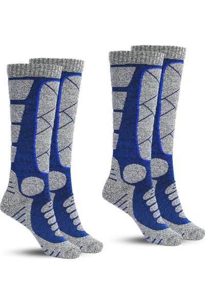 Farfi 2 Çift Kemer Destekli Kışlık Termal Kayak Çorabı (Yurt Dışından)