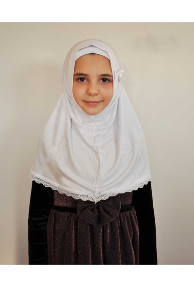 Çocuklar ve Gençler Için Likralı Pratik Eşarp Çocuk Eşarbı