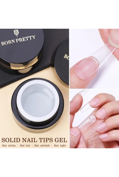 Born Pretty 5 gr Solid Nail Tips Jel (53465) Born Pretty 5 gr Solid Nail Tips Jel (53465)