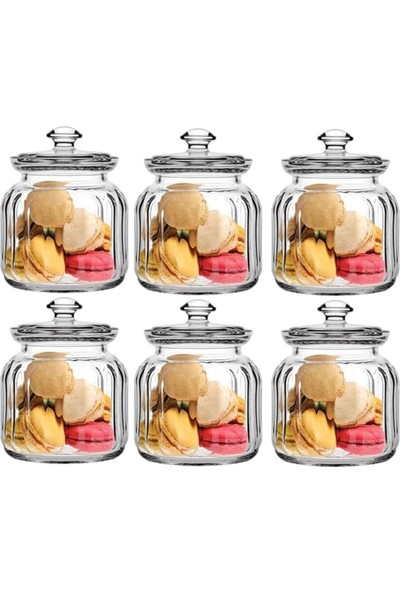 Paşabahçe Viva Cam Kavanoz - 6 Lı Cam Saklama Kabı 900CC.96374 Paşabahçe Viva Cam Kavanoz - 6 Lı Cam Saklama Kabı 900CC.96374
