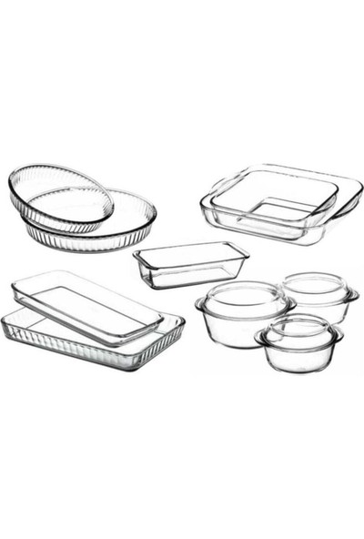 Paşabahçe Borcam Mutfak Seti - 10 Prç. Borcam Çeyiz Seti Paşabahçe Borcam Mutfak Seti - 10 Prç. Borcam Çeyiz Seti