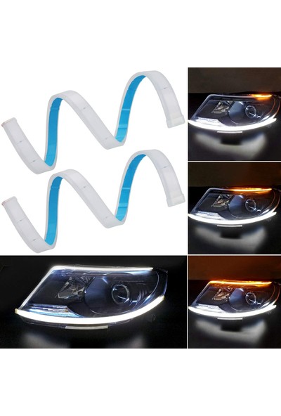 En-Sa Kayar LED Far Üstü Far Dışı Sinyalli Fonksiyonlu Kayar LED 60 cm