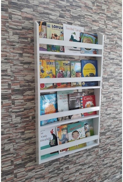 Woody Life Woodylife 4 Raflı 120 x 70 cm Montessori Kitaplık Eğitici Çocuk Kitaplığı Beyaz Woody Life Woodylife 4 Raflı 120 x 70 cm Montessori Kitaplık Eğitici Çocuk Kitaplığı Beyaz