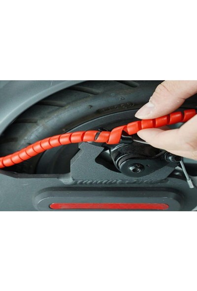 Elektrikli Scooter Kablo Koruyucu ( Kırmızı )