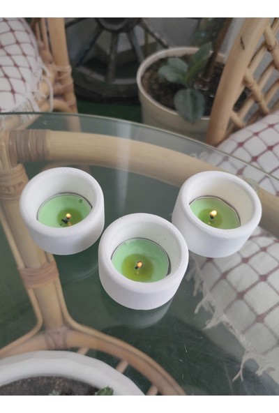 Trendchack 3'lü Dekoratif Mumluk