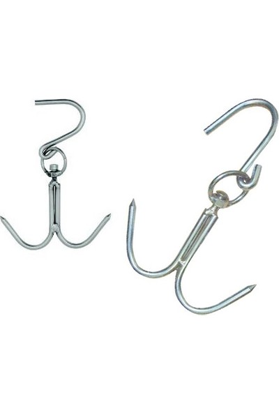 Go İthalat Döner Sistemli Çift Kancalı Et Asma Kancası