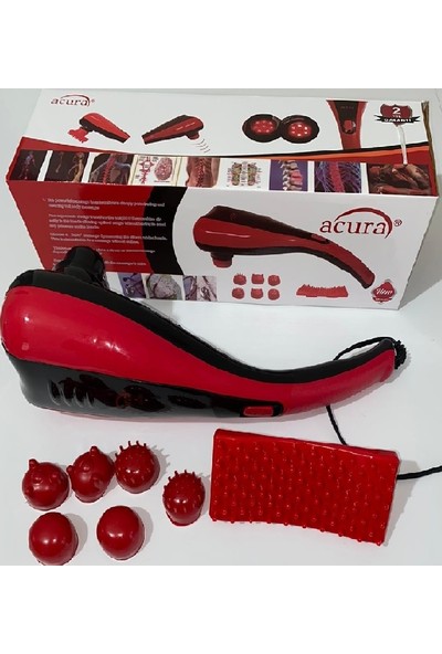 Acura Masaj Aleti Çift Başlıklı (Bel,boyun,sırt,ayak,omuz) Selülit Giderici Acura