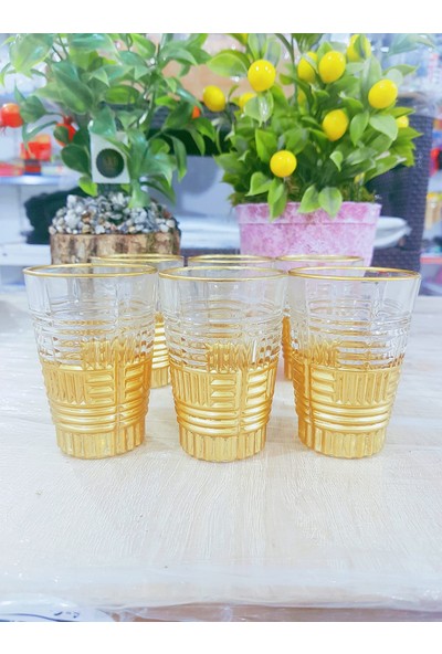 City 6 Lı Gold Kahve Yanı Bardağı