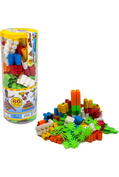 Mix Oyuncak Oyuncak Bloklar Süper Bloklar 60 Parça