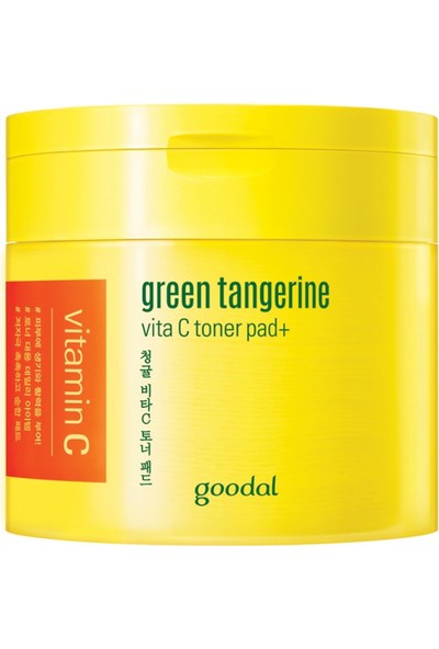 Green Goodal Green Tangerine Vita C Toner Pad Plus - Yeşil Mandalina Özlü Aydınlatıcı Tonik Ped Green Goodal Green Tangerine Vita C Toner Pad Plus - Yeşil Mandalina Özlü Aydınlatıcı Tonik Ped