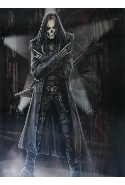 River World 5d Elmas Boyama 3 Farklı Resim Değişenli Kuru Kafa Tablosu 30X40 cm