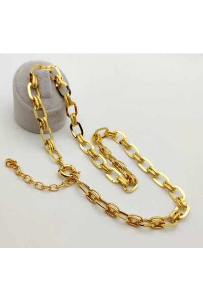 Ey Fashion Uzay Yolu Altın Kaplama Zincir Kolye