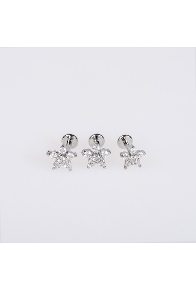 Ey Fashion 316L Cerrahi Çelik Zirkon Taşlı Yıldız Piercing Tragus Ey Fashion 316L Cerrahi Çelik Zirkon Taşlı Yıldız Piercing Tragus