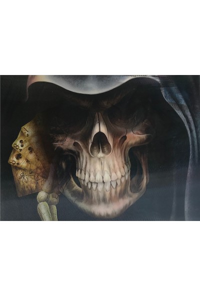 River World 5d Elmas Boyama 3 Farklı Resim Değişenli Kurukafa Kafatası Tablosu 30X40 cm