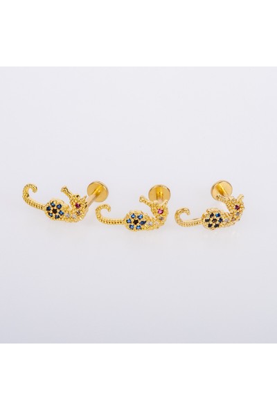 Ey Fashion 316L Cerrahi Çelik Zirkon Taşlı Deniz Atı Piercing Tragus Ey Fashion 316L Cerrahi Çelik Zirkon Taşlı Deniz Atı Piercing Tragus