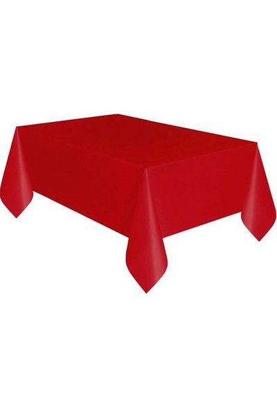River World Kırmızı Renk Plastik Masa Örtüsü 120X180 cm