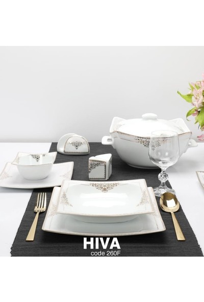 Göksan Mutfak Porselen Çeyizlik Yemek Takımı 101 Parça Hiva Göksan Mutfak Porselen Çeyizlik Yemek Takımı 101 Parça Hiva