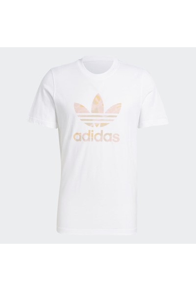 adidas Camo Trefoil Erkek Beyaz Tişört (GN1857)
