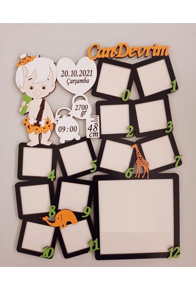 Banban-1 Figürlü 12 Resimli Doğum Günü Panosu Banban-1 Figürlü 12 Resimli Doğum Günü Panosu