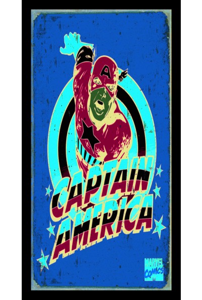 Nirvana Captain America Vintage Retro Poster Nirvana Captain America Vintage Retro Poster