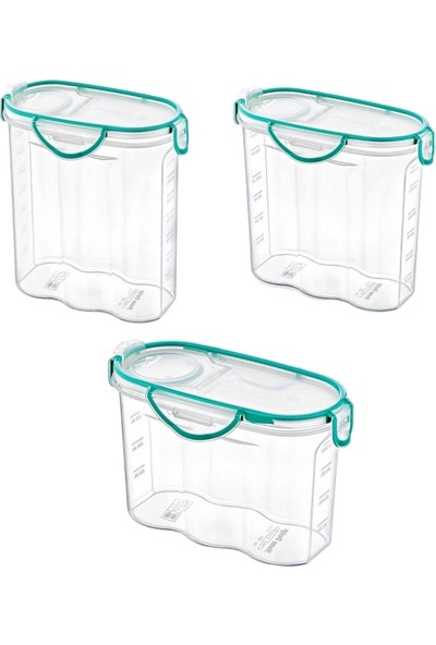 Buffer Buffer® Kilitli Kapaklı Contalı Hava,su Sıvı Geçirmez 2,4 Lt+1,7lt+1,2 Lt Erzak Saklama Kabı Buffer Buffer® Kilitli Kapaklı Contalı Hava,su Sıvı Geçirmez 2,4 Lt+1,7lt+1,2 Lt Erzak Saklama Kabı