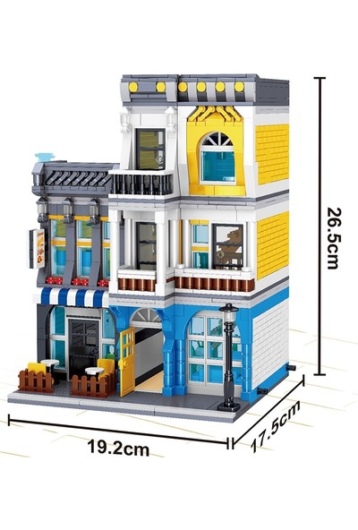 Yaratıcı Cafe Dükkanı Bahçe Otel Restoran Mağaza Model Şehir Sokak Görünümü Yapı Taşları Mimari Tuğla Oyuncaklar Çocuklar Için Hediyeler Yaratıcı Cafe Dükkanı Bahçe Otel Restoran Mağaza Model Şehir Sokak Görünümü Yapı Taşları Mimari Tuğla Oyuncaklar Çocuklar Için Hediyeler