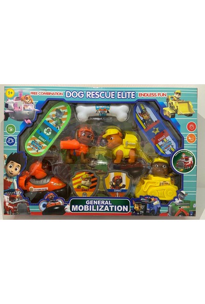 Can Prestij Dogs Paw Patrol 9 Parça Oyuncak Seti 2 Farklı Araçlı Figür ve Paw Rozetler Can Prestij Dogs Paw Patrol 9 Parça Oyuncak Seti 2 Farklı Araçlı Figür ve Paw Rozetler