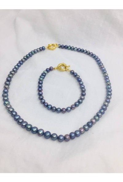 Atölye Lilith Siyah Inci Kolye