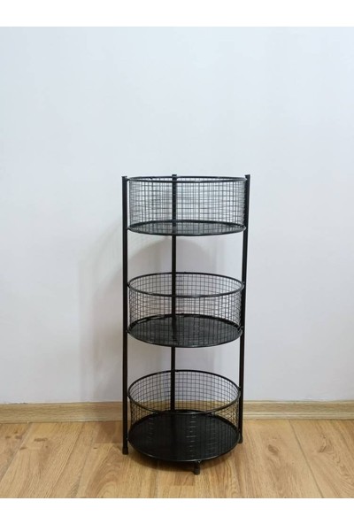 Tarçıns 3 Katlı Sabit Meyvelik Sebzelik Metal