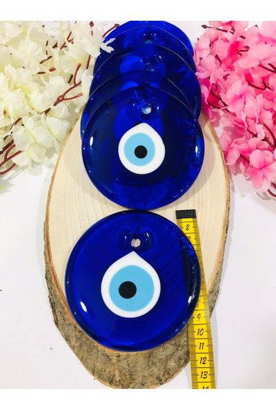 Erdoğan Hobi 6 Adet Cam Nazar Boncuğu Dekor ve Süsleme Ürünü 10,5cm Erdoğan Hobi 6 Adet Cam Nazar Boncuğu Dekor ve Süsleme Ürünü 10,5cm