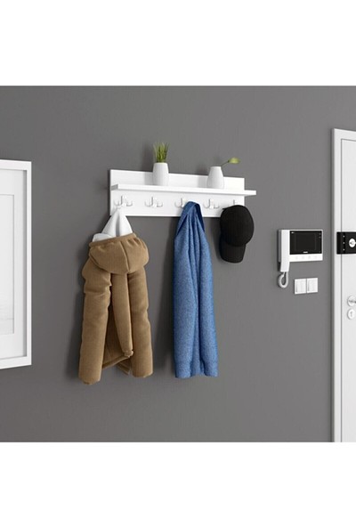 Ars Dizayn Beyaz Askılık