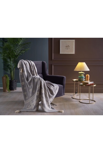 Doqu Home Snowy 130X170CM Triko Tv Battaniyesi - Gri Doqu Home Snowy 130X170CM Triko Tv Battaniyesi - Gri
