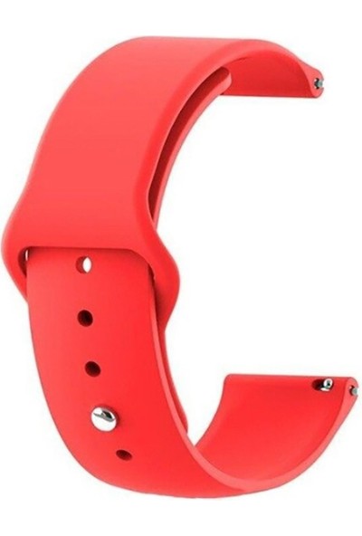 Smcase Polar Grit x Pro Kordon Mat Düz Klasik Silikon Krd 11 Kırmızı