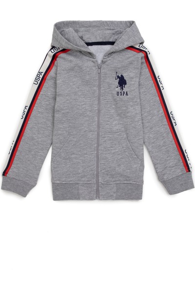 U.S. Polo Assn. Erkek Çocuk Gri Melanj Sweatshirt 50249281-VR086 U.S. Polo Assn. Erkek Çocuk Gri Melanj Sweatshirt 50249281-VR086