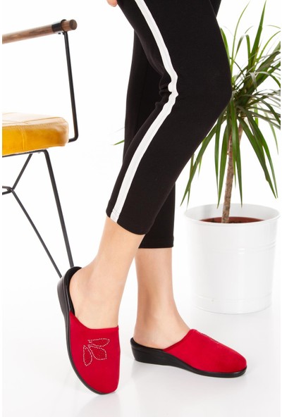Bento Kadın Kırmızı Ev Terliği