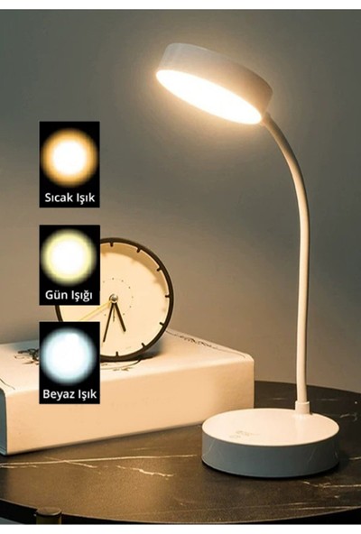 Ecuy Şarjlı Dokunmatik 20 LED Akrobatik 3 Farklı Renk Çalışma Okuma Işığı Masa Lambası Ecuy Şarjlı Dokunmatik 20 LED Akrobatik 3 Farklı Renk Çalışma Okuma Işığı Masa Lambası